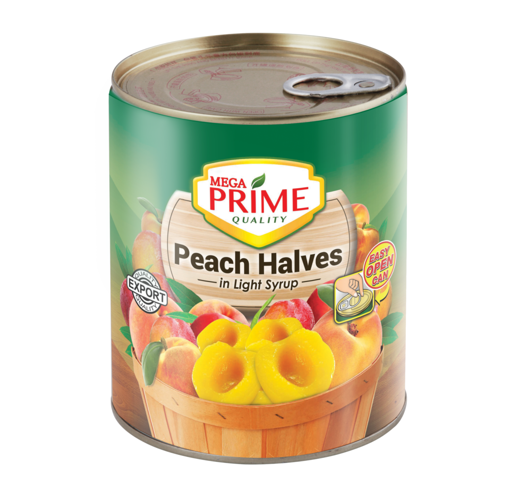 Mega Prime Peach Halves In Heavy Syrup - Mega Prime Foods Inc.