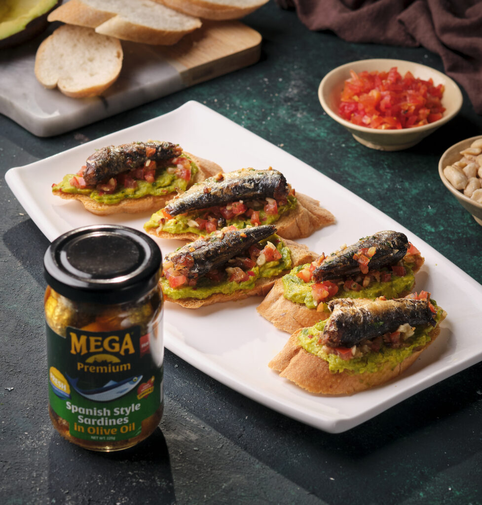 Mega Sardines in Corn Oil Crostini - Mega Prime Foods Inc.